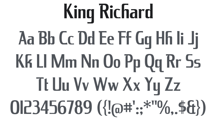 King Richard Font Family – Free Download | Fontsum