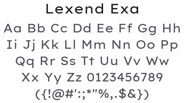 Lexend Exa Font Family – Free Download | Fontsum