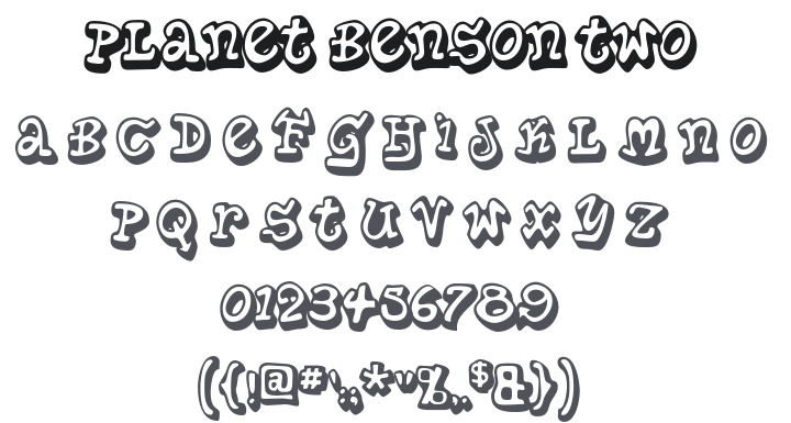Planet Benson Two Font Family – Free Download | Fontsum