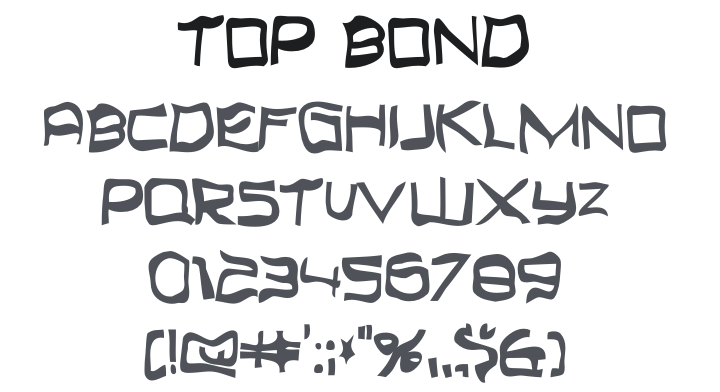 Top Bond Font – Free Download | Fontsum