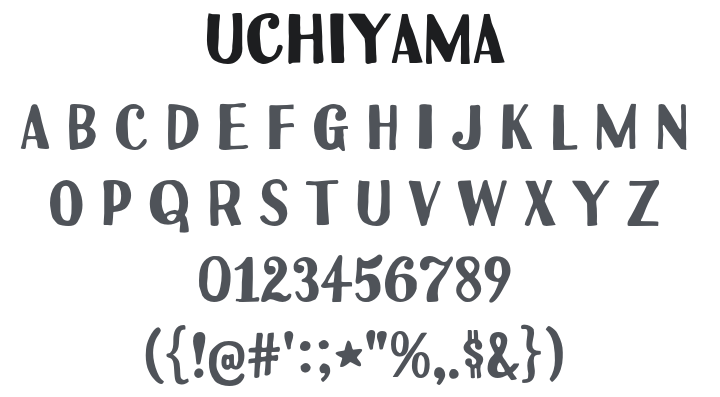Uchiyama Font – Free Download | Fontsum