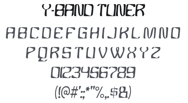 Y-Band Tuner Font – Free Download | Fontsum
