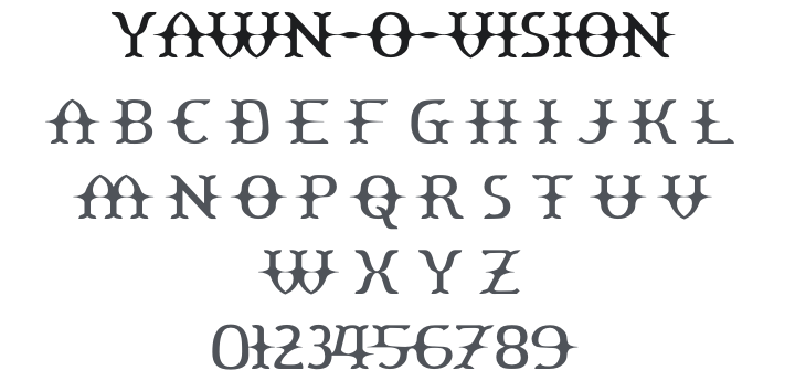 Yawn-O-Vision Font – Free Download | Fontsum