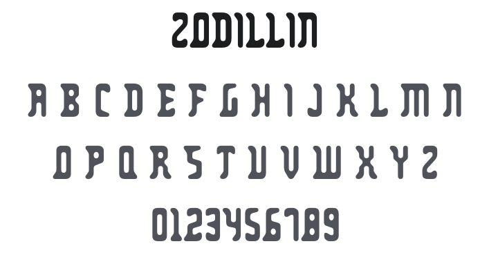 Zodillin Font – Free Download | Fontsum