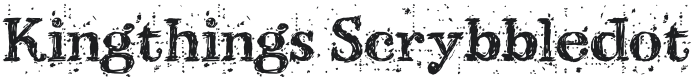 Kingthings Scrybbledot Font – Free Download | Fontsum